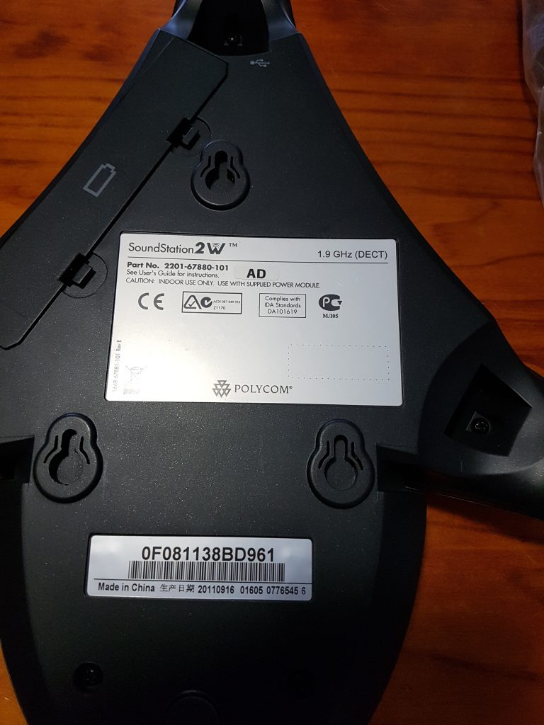 Polycom SoundStation 2W Non Expandable Wireless Conference Phone